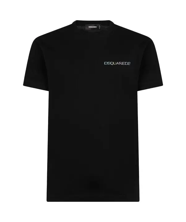 Dsquared2 Logo Printed Crewneck T-shirt - Black