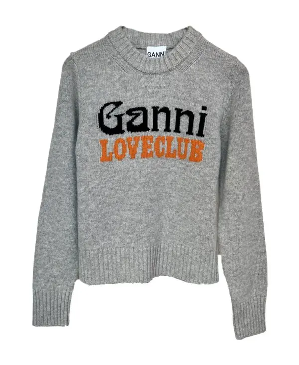 GANNI Logo-intarsia Jumper