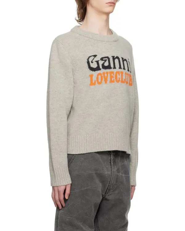 GANNI Logo-intarsia Jumper