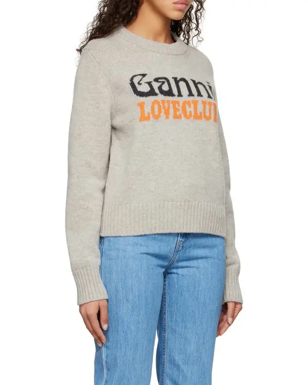 GANNI Logo-intarsia Jumper