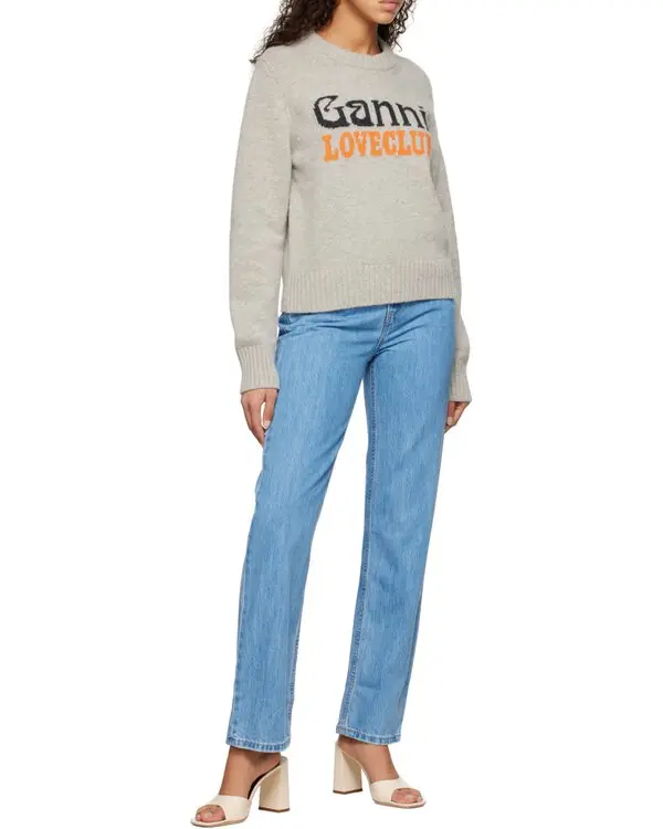 GANNI Logo-intarsia Jumper
