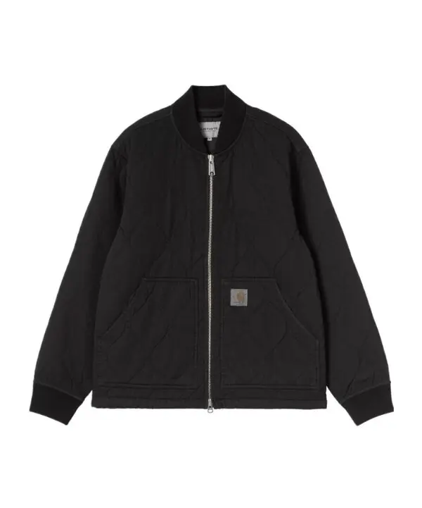 Carhartt Work In Progress Kylan Liner Quilted Bomber Jacket - Black