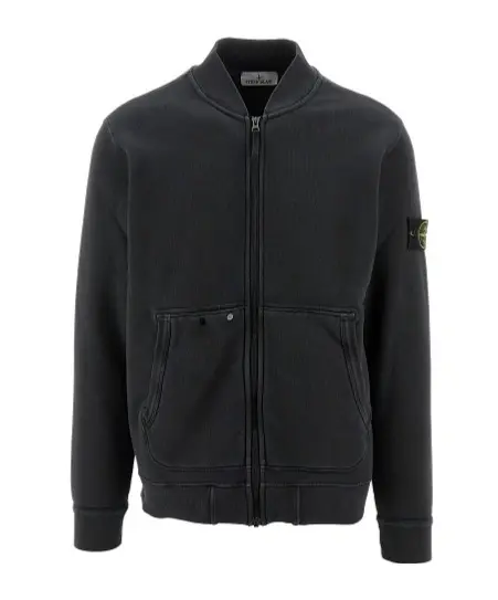 Stone Island Logo Patch Zip-up Jacket