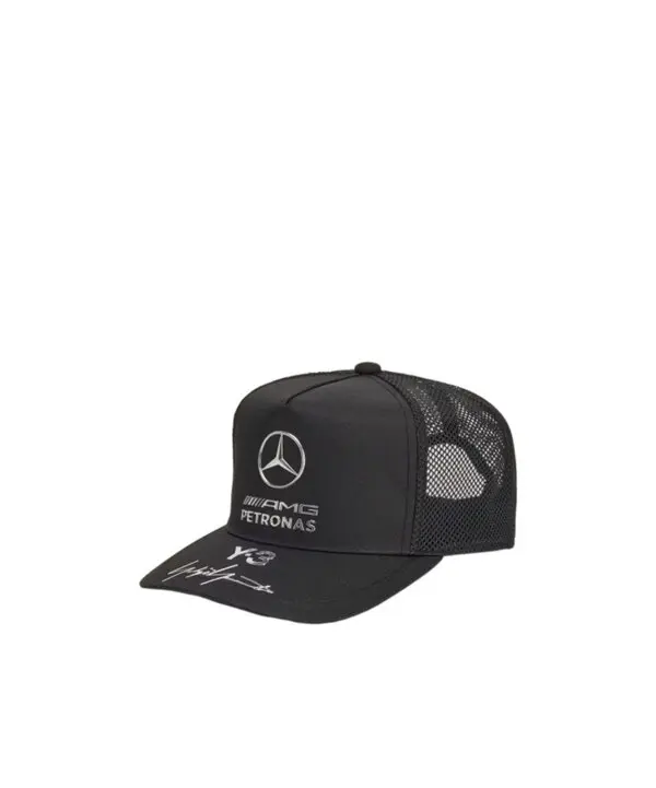 Y3 X Mercedes Amg Petronas Formula 1 Trucker Cap - Black
