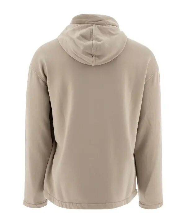 C.P. COMPANY Brushed And Emerized Diagonal Fleece Hooded Utility Sweatshirt