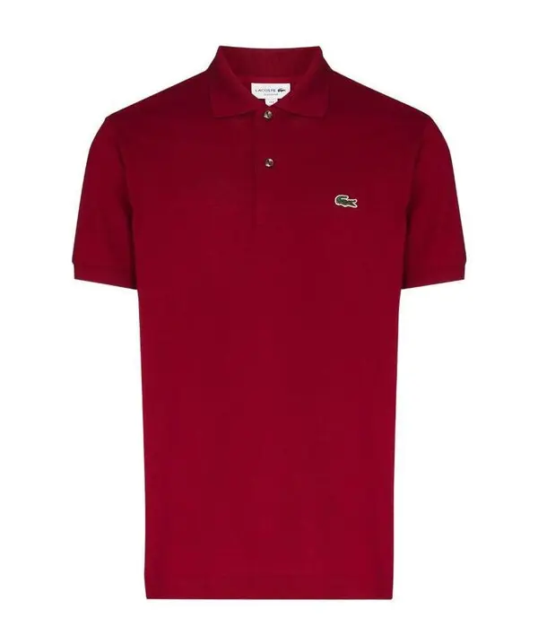 Lacoste Logo-embroidered Short-sleeve Polo Shirt - Red