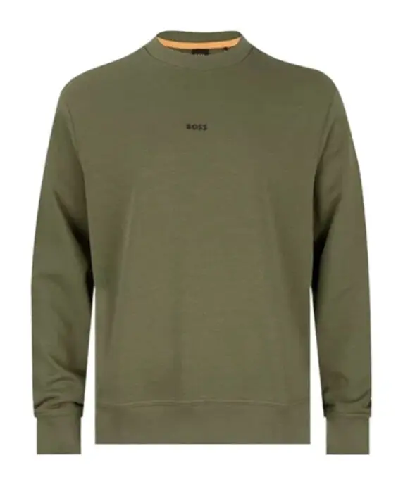 Hugo Boss Boss Logo Detailed Regular-fit Sweatshirt - Green