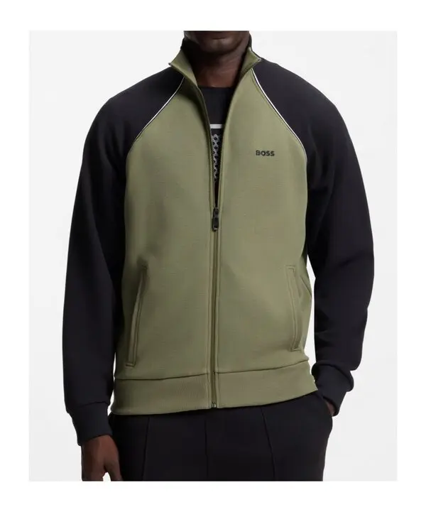 Hugo Boss Colorblock Full Zip Sweatshirt