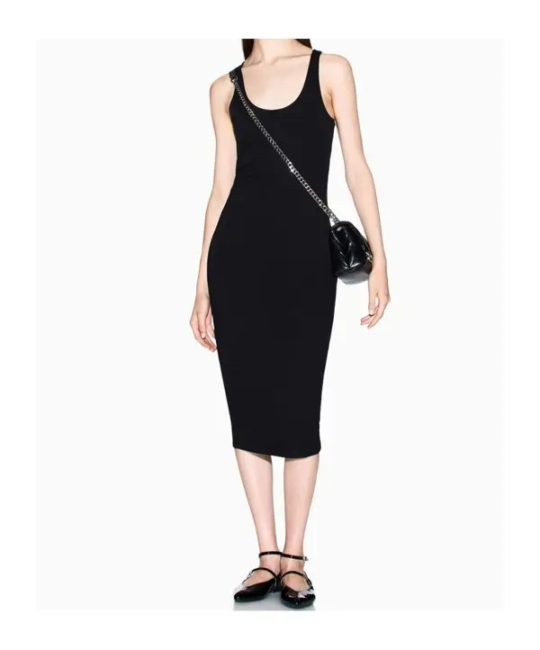 Armani Exchange Ribbed Midi Dress