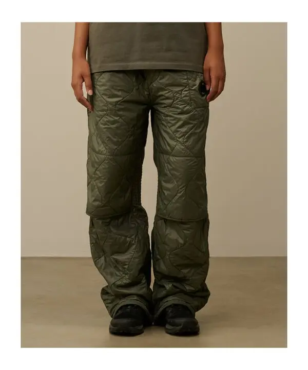 C.P. COMPANY Lens-detail Quilted Trousers