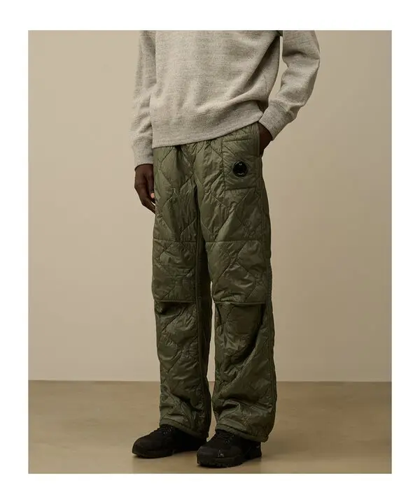 C.P. COMPANY Lens-detail Quilted Trousers