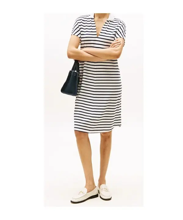 Tommy Hilfiger Fit And Flare Midi Polo Dress