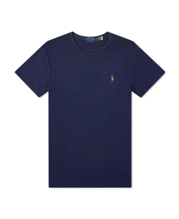 Polo Ralph Lauren Logo Embroidered Crewneck T-shirt - Black
