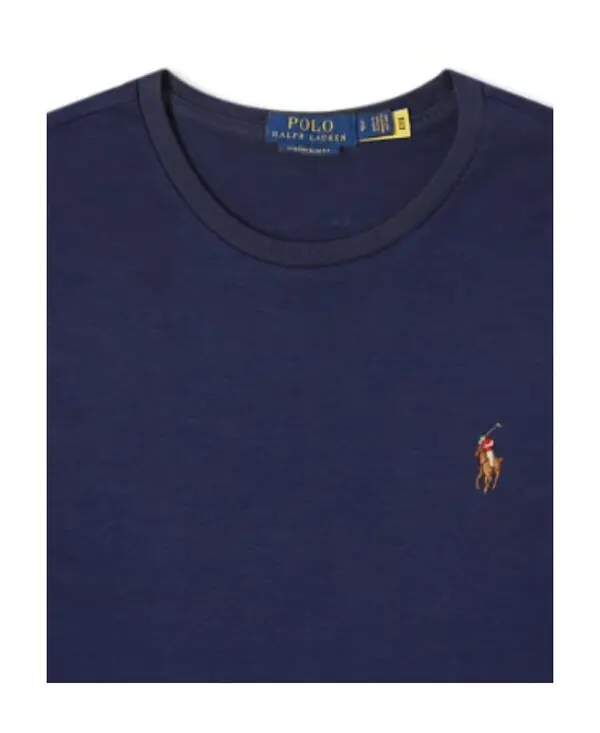 Polo Ralph Lauren Logo Embroidered Crewneck T-shirt - Black