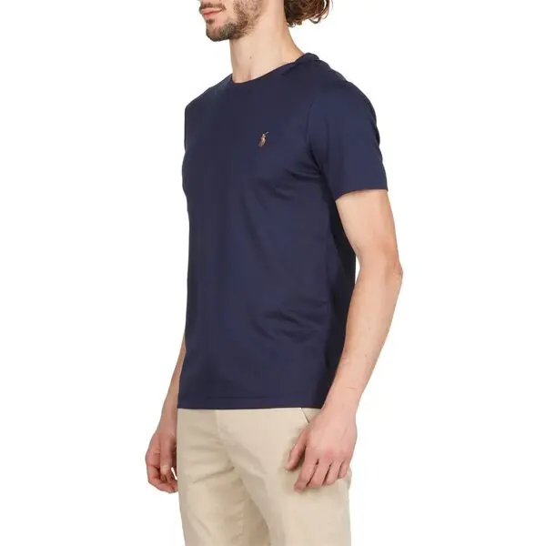 Polo Ralph Lauren Logo Embroidered Crewneck T-shirt - Black