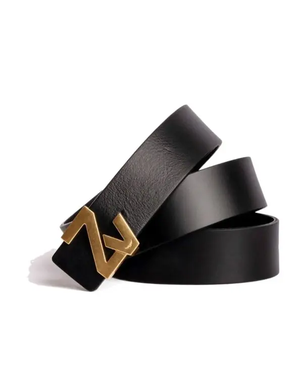 Zadig&Voltaire Logo Belt - Black