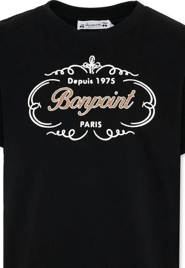 Bonpoint Heritage Logo Embroidered T-shirt
