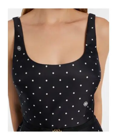Elie Saab Polka-dot Midi Dress