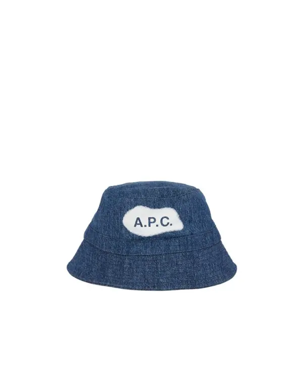 A.p.c. Logo-printed Bucket Hat - Blue