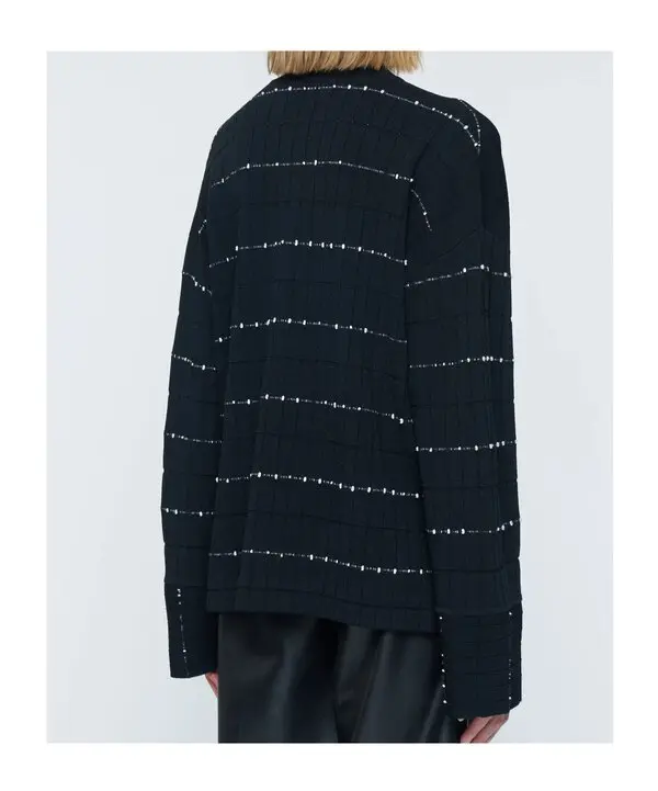 JOSEPH Fragmented Stripe Cardigan