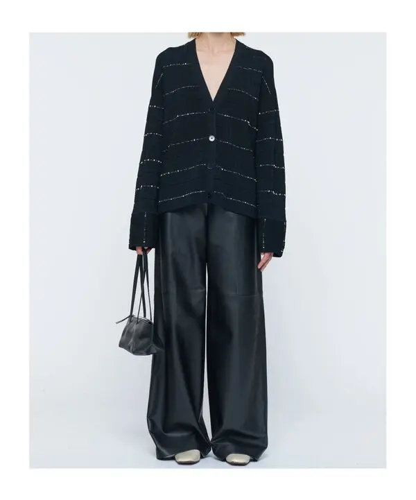 JOSEPH Fragmented Stripe Cardigan