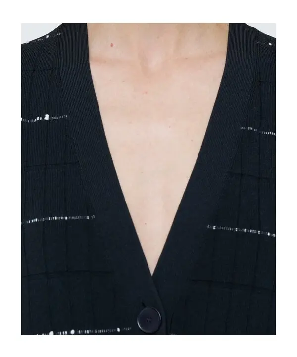 JOSEPH Fragmented Stripe Cardigan
