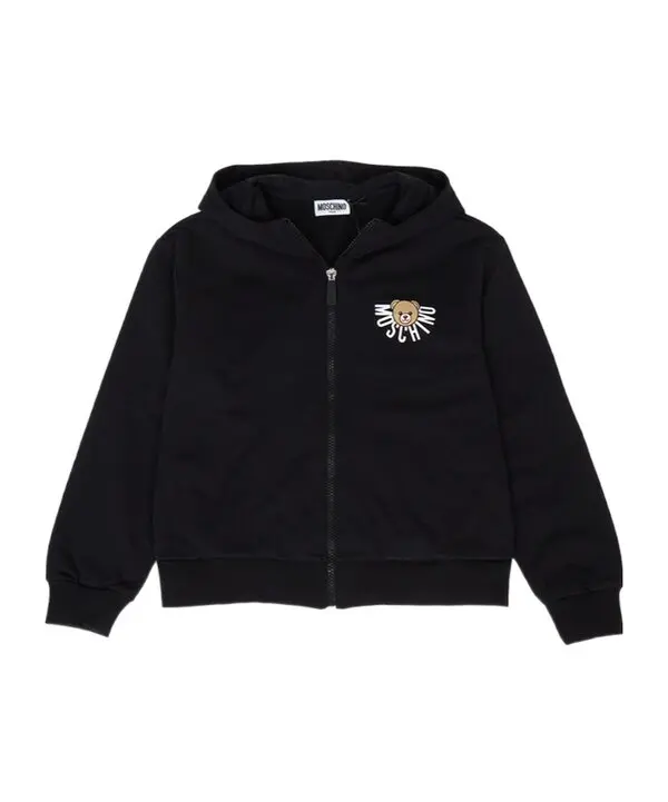 Moschino Long-sleeved Hooded Sweatshirt - Black