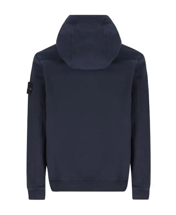Stone Island Logo Patch Long Sleeved Hoodie