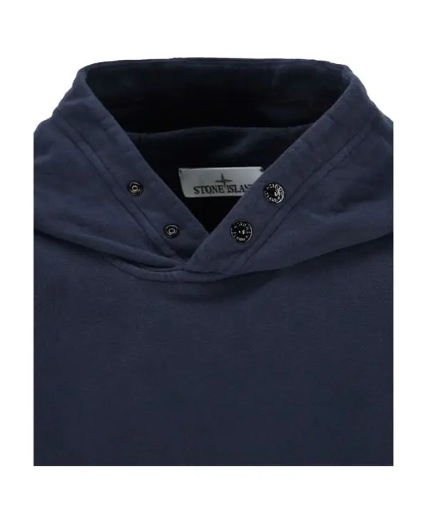 Stone Island Logo Patch Long Sleeved Hoodie
