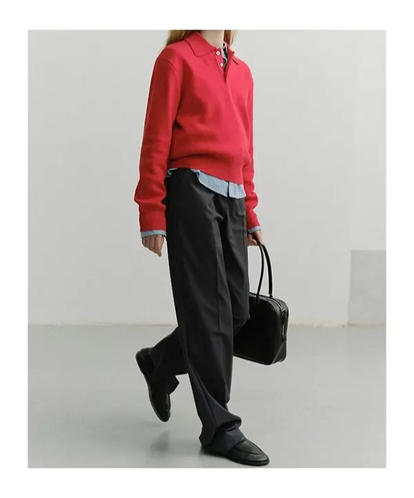 DUNST Button Collared Polo Shirt