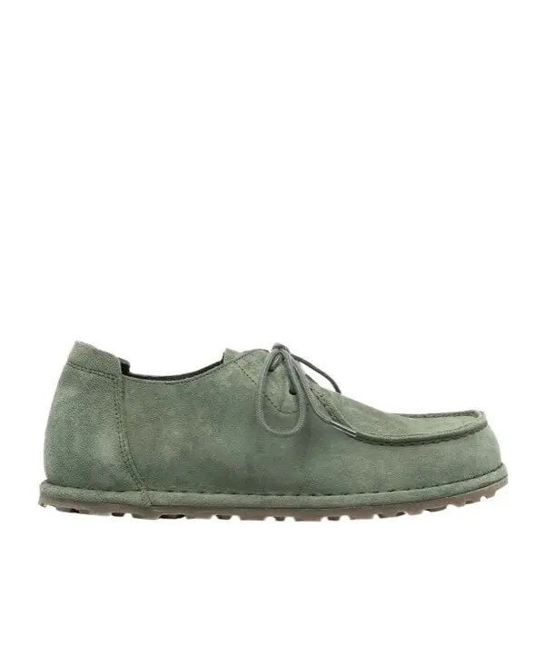 BIRKENSTOCK Utti Lace-up Suede Shoes - Green