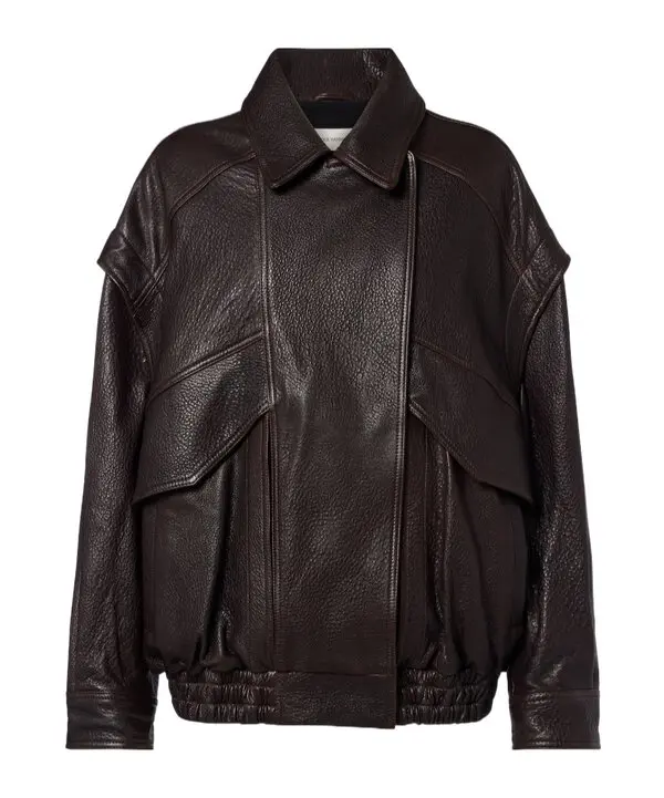 Nour Hammour Micah Zip-up Leather Jacket