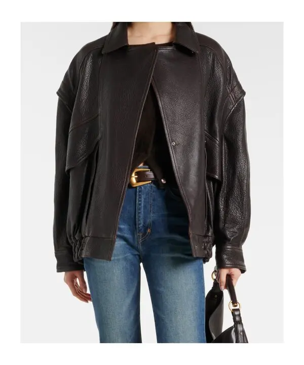 Nour Hammour Micah Zip-up Leather Jacket