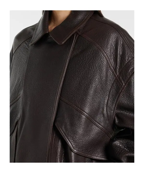 Nour Hammour Micah Zip-up Leather Jacket