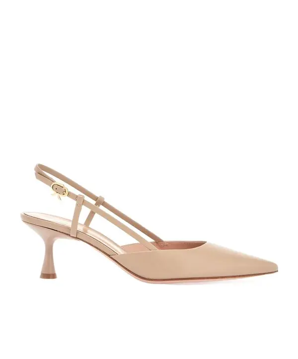 GIANVITO ROSSI Ascent Pointed-toe Slingback Pumps