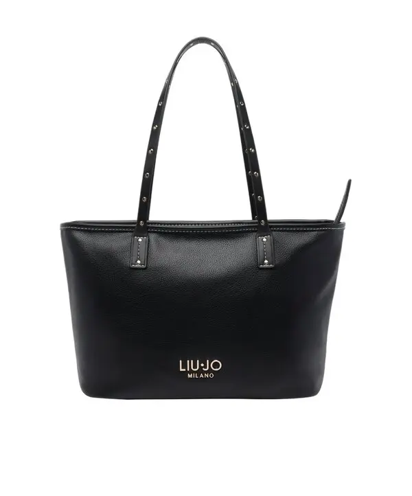 Liu Jo Logo Lettering Tote Bag - Black
