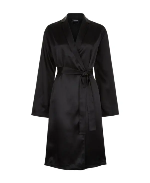 La Perla Long-sleeved Nightgown - Black
