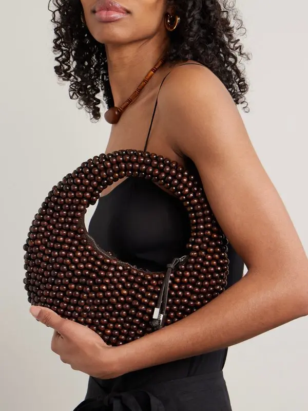 Staud Reef Beaded Top-handle Bag