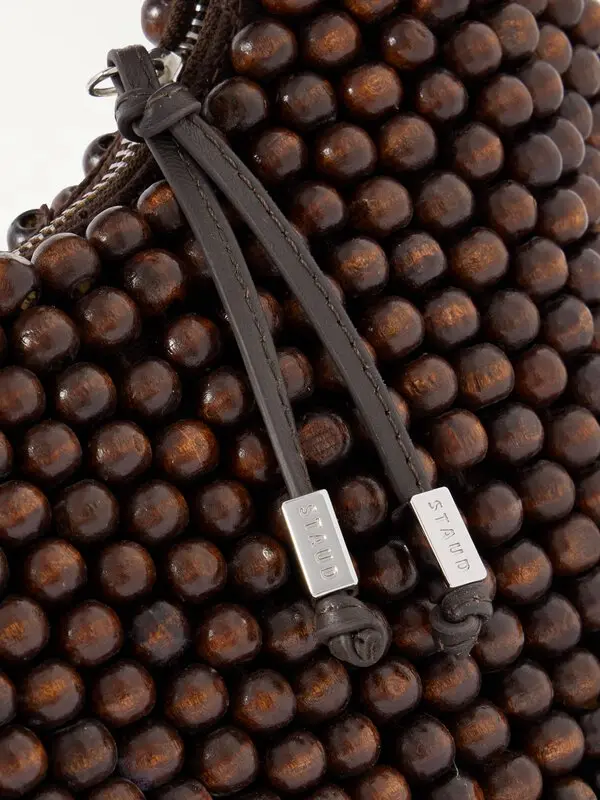 Staud Reef Beaded Top-handle Bag