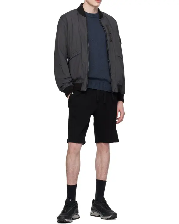 Stone Island Logo Patch Drawstring Bermuda Shorts