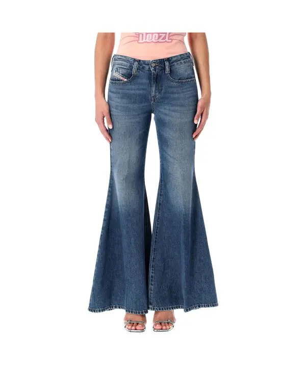 DIESEL® 1970 D-bleess Flared Denim - Blue Washed