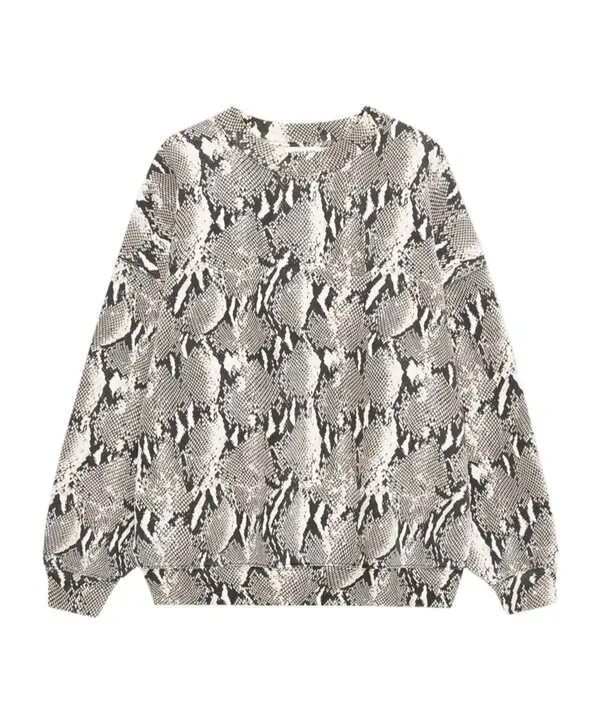 ANINE BING Miles Sweatshirt - Washed Python