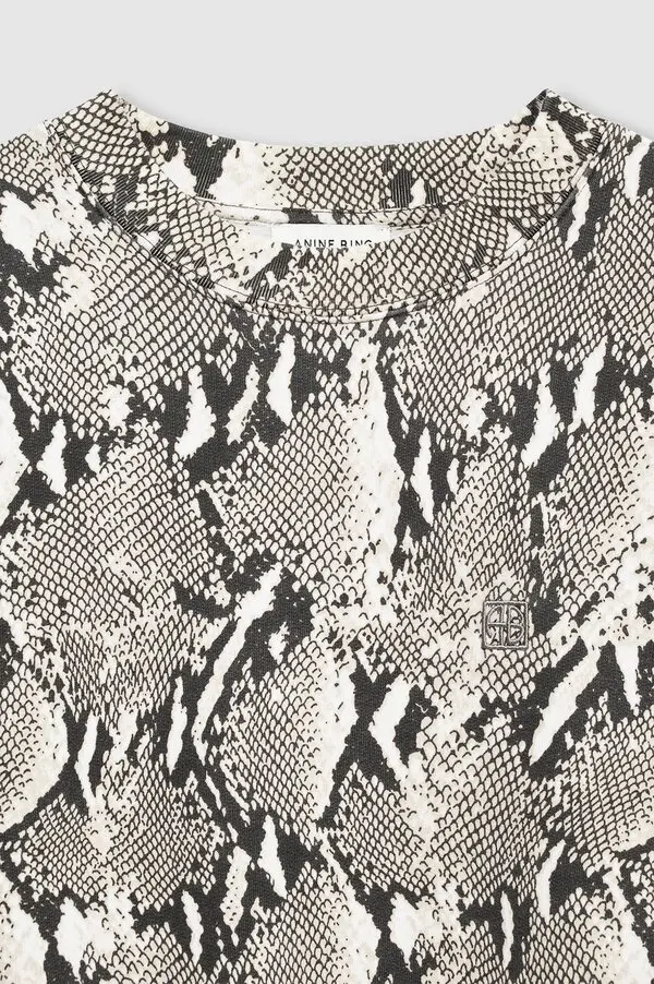 ANINE BING Miles Snakeskin Pattern Sweatshirt - Washed Python