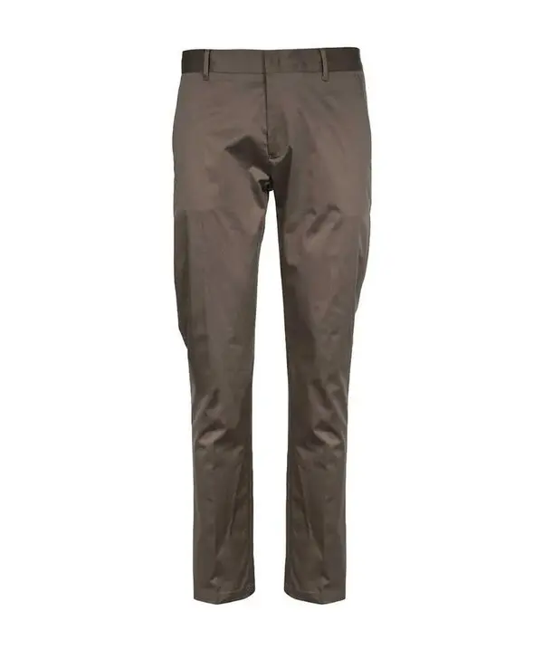 Emporio Armani Tailored Straight-leg Trousers - Brown