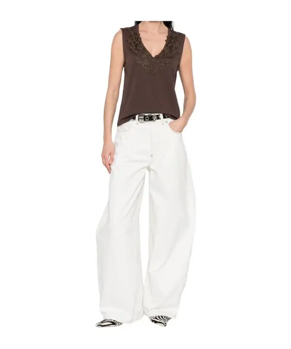 BLUGIRL Embellished V-neck Top