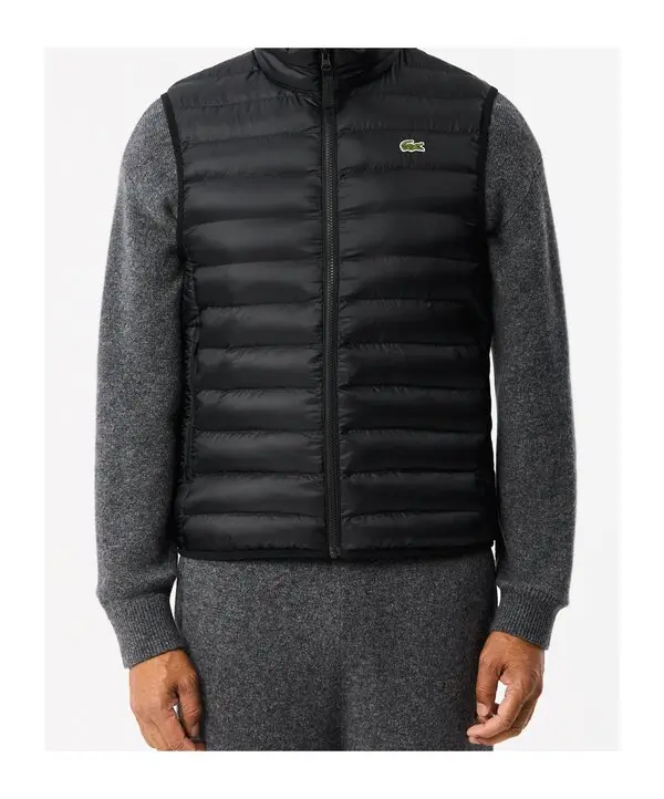 Lacoste Quilted Stand Collar Puffer Gilet