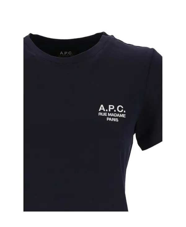 A.p.c. Logo Print Crewneck T-shirt