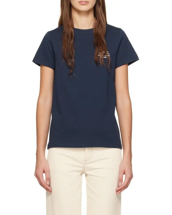 A.p.c. Logo Print Crewneck T-shirt