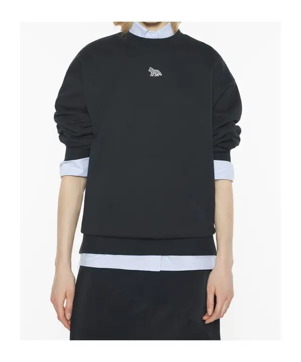 Maison Kitsuné Baby Fox Patch Crewneck Sweatshirt