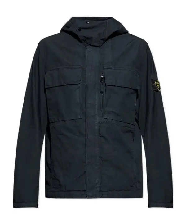 Stone Island Hooded Patch-pocket Jacket